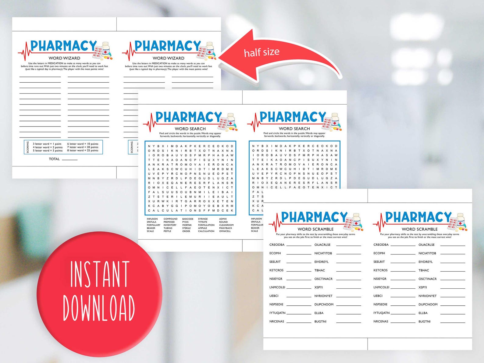 Hospital Pharmacy Game Bundle | Pharmacy Game | Pharmacy Tech Game ...