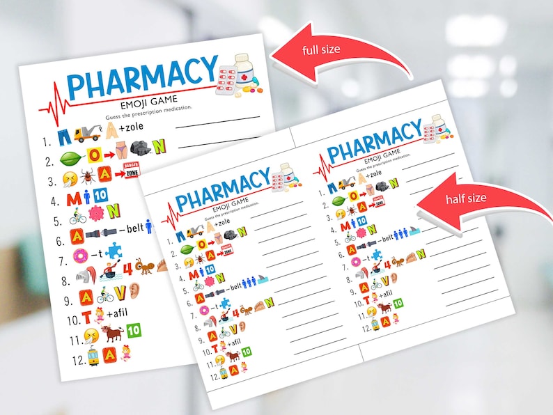 Medication Game - Pharmacy Game - Nurse Game - Medical Game - Pharmacy ...