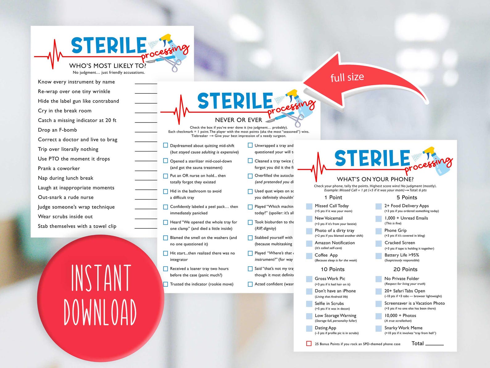 SPD Game Bundle | SPD Game | Sterile Processor Game | Sterile ...