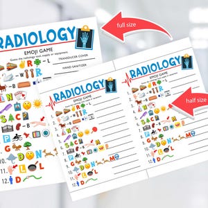 Radiology Emoji Game | Rad Tech Game | Radiology Game | Rad Tech ...