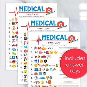 Medical Emoji Game - Disease Emoji Game - Healthcare Emoji Game ...
