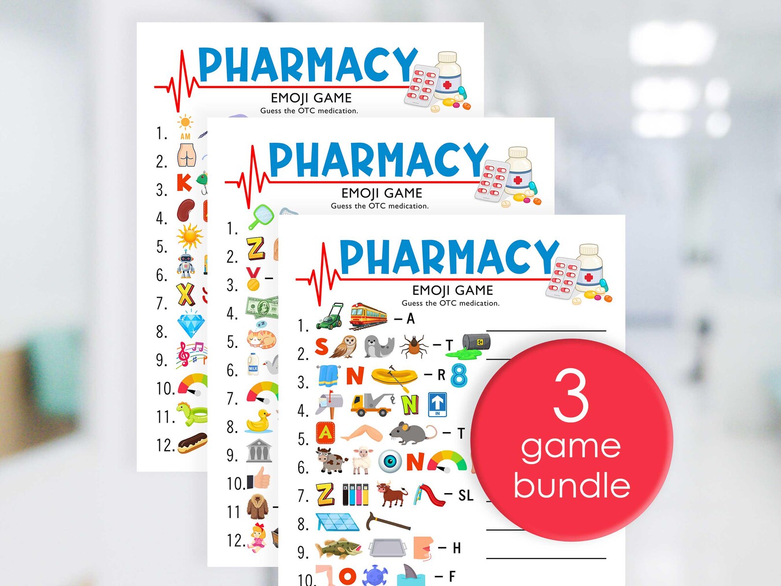 Pharmacy Game | Pharmacy Emoji Game | Healthcare Game | Medical Emoji ...