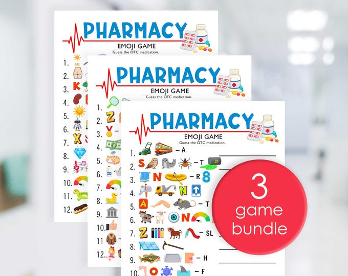 Nurse Emoji Pictionary Game Printable | Nurses Week Party Game ...