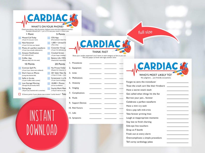Cardiovascular Game Bundle | Cardiovascular Game | Cardiology Game ...