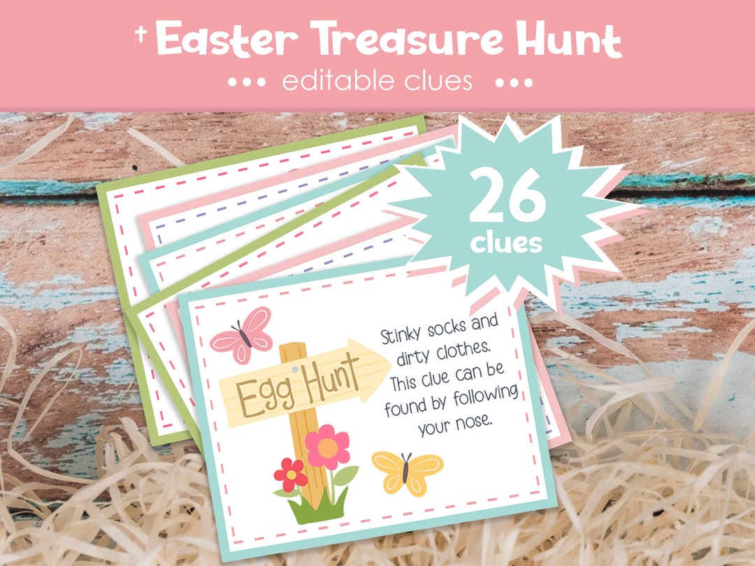Easter Treasure Hunt Easter Scavenger Hunt Easter Activity Easter Hunt ...