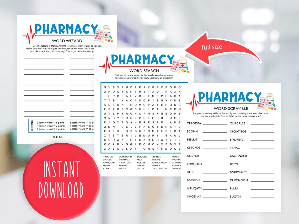 Hospital Pharmacy Game Bundle | Pharmacy Game | Pharmacy Tech Game ...