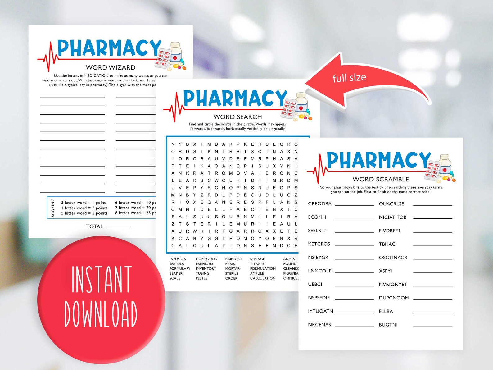 Hospital Pharmacy Game Bundle | Pharmacy Game | Pharmacy Tech Game ...