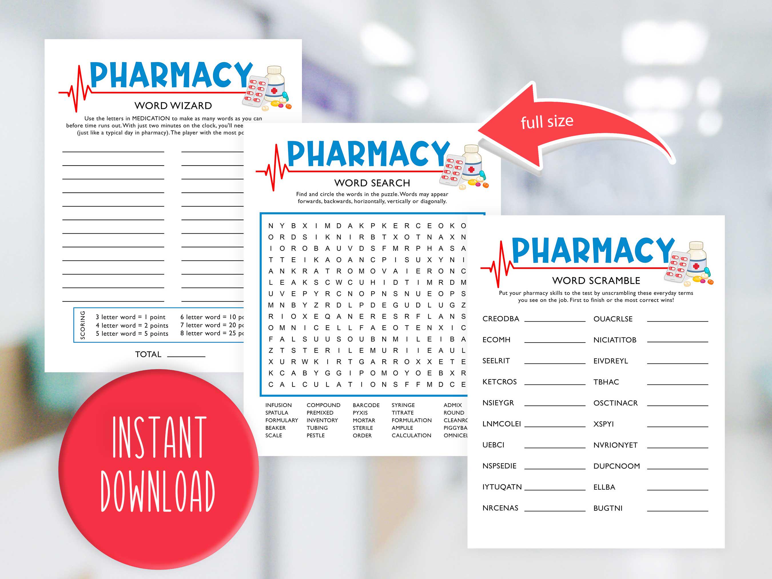 Hospital Pharmacy Game Bundle | Pharmacy Game | Pharmacy Tech Game ...