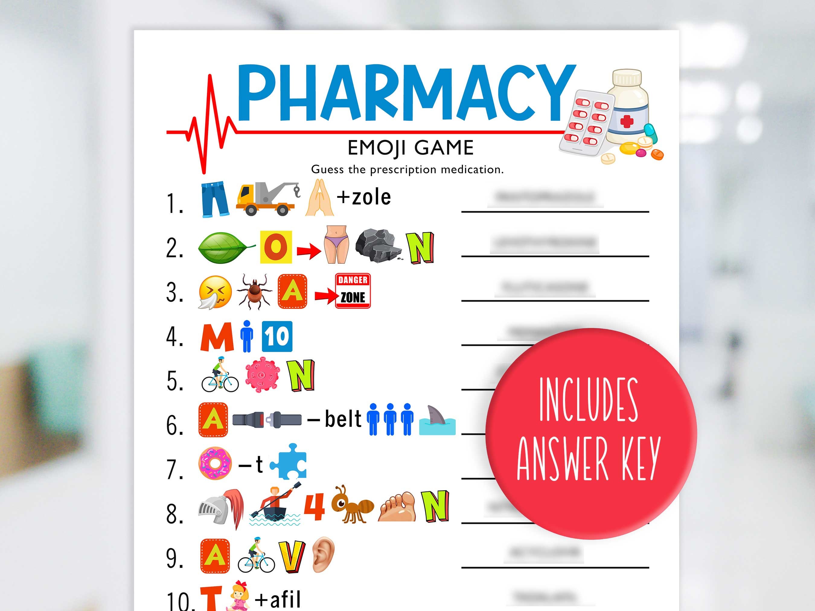 Medication Game - Pharmacy Game - Nurse Game - Medical Game - Pharmacy ...