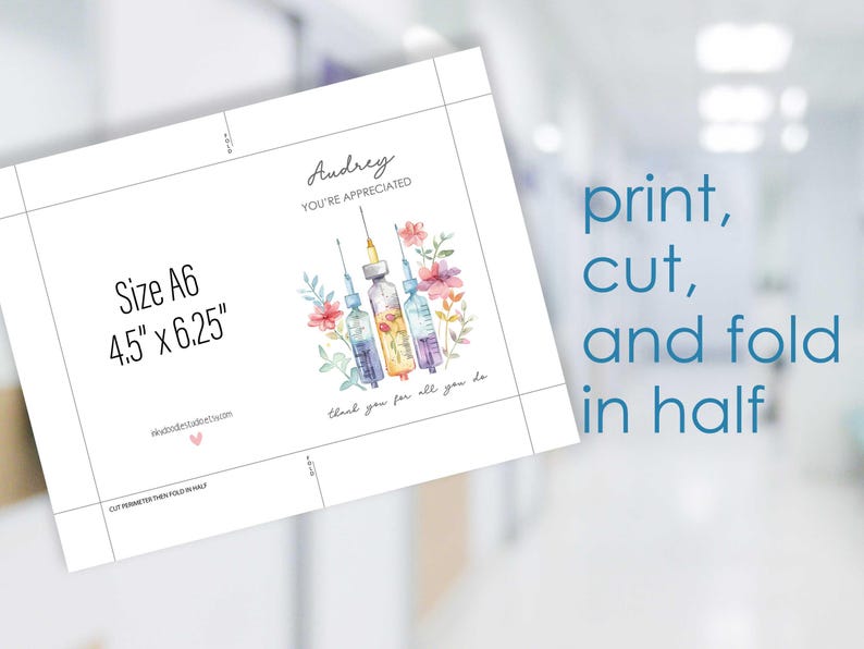 Nurse Appreciation Card - Nurse Thank You Card - Nurse Gift Tags ...
