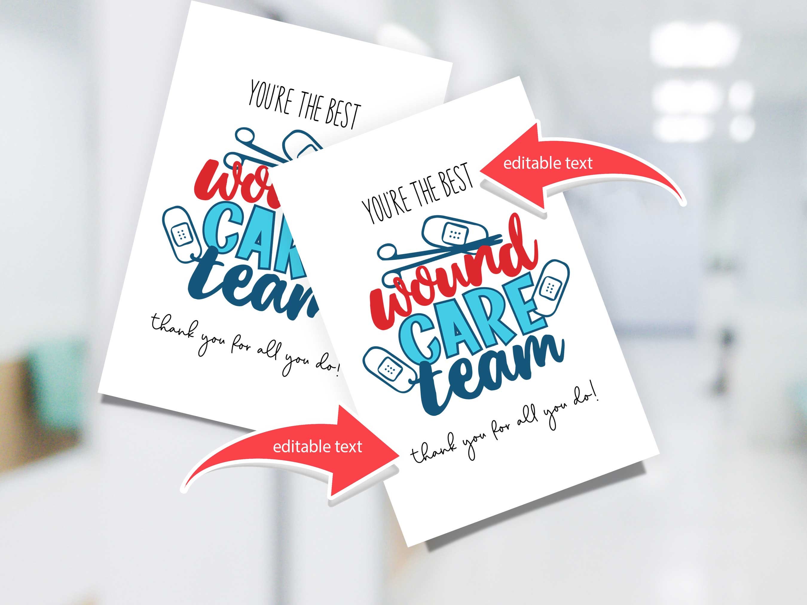 Wound Care Card Wound Care Nurse Card Wound Care Nurse Thank You Card ...