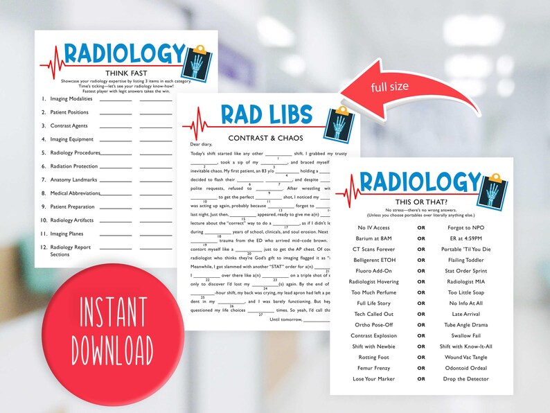 Radiology Game Bundle | Radiology Game | Rad Tech Game | Rad Tech ...