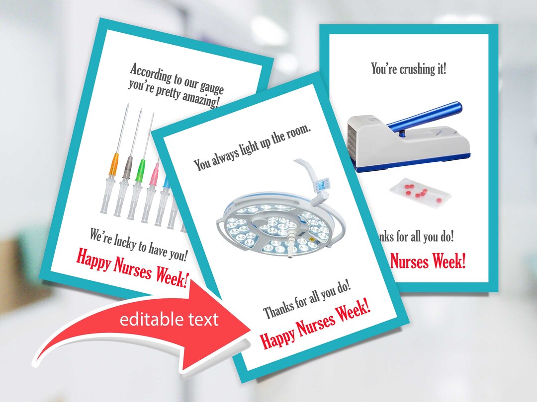 Nurse Appreciation Card - Nurses Week Card - Nurse Thank You Card ...