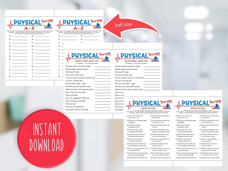 Physical Therapy Game Bundle | PT Game | Physical Therapy Game ...