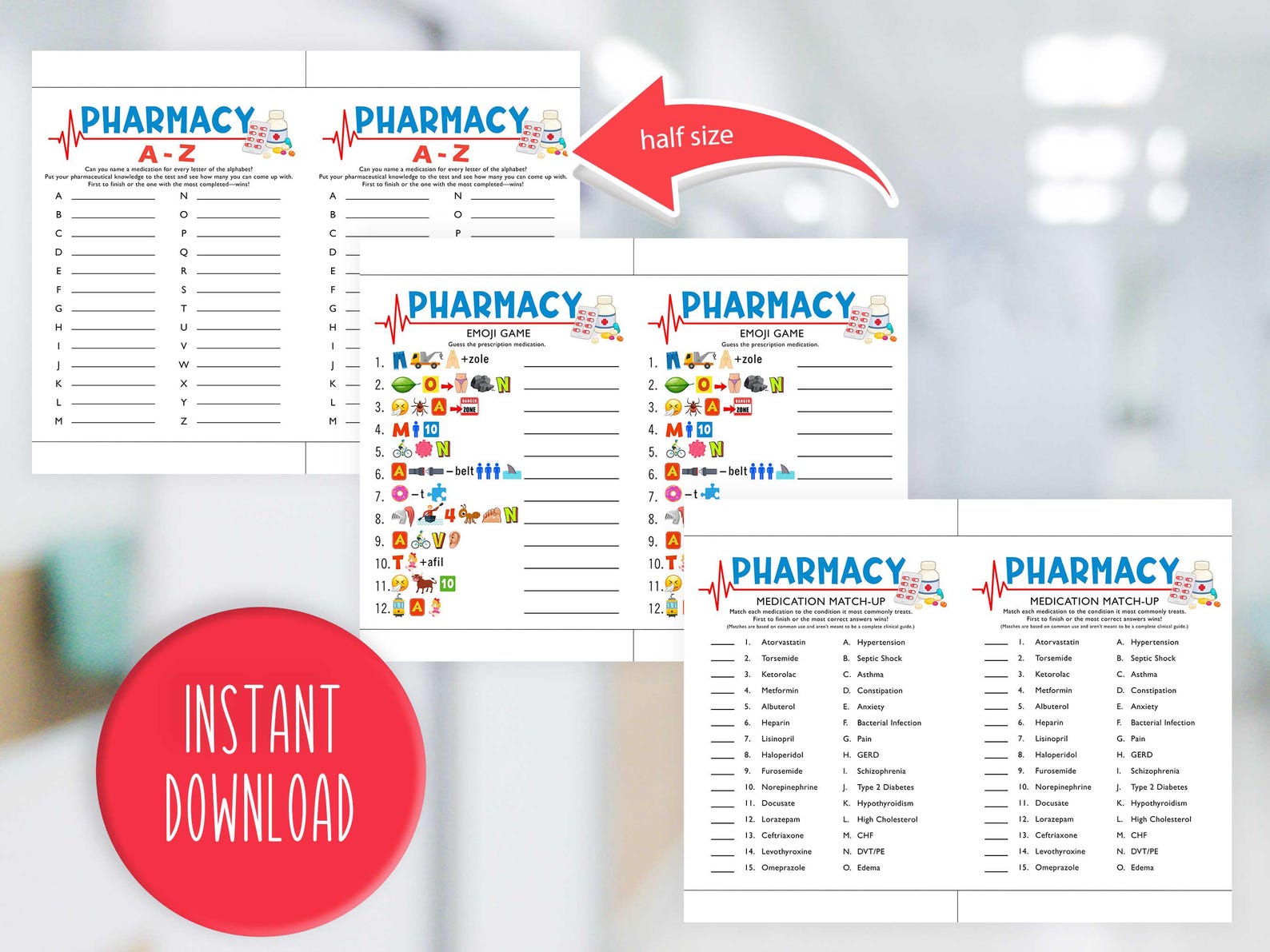 Hospital Pharmacy Game Bundle | Pharmacy Game | Pharmacy Tech Game ...