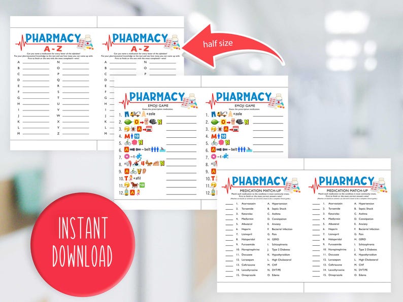 Hospital Pharmacy Game Bundle | Pharmacy Game | Pharmacy Tech Game ...