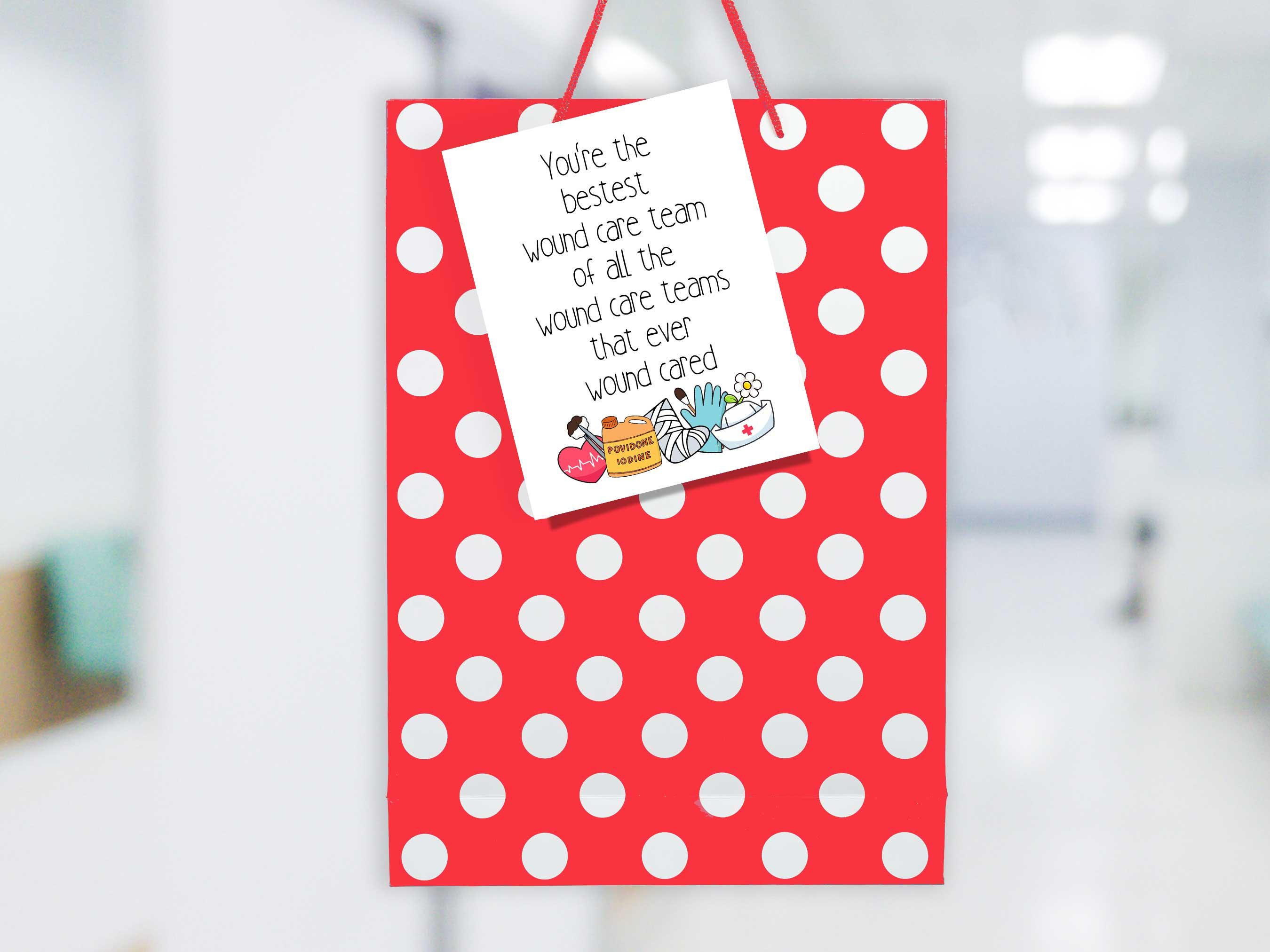 Wound Care Team Card - Wound Care Team Thank You Card - Wound Care ...
