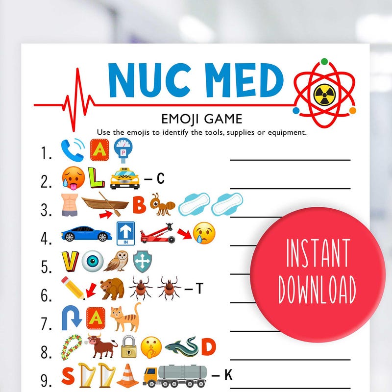 Radiology Emoji Game - Etsy