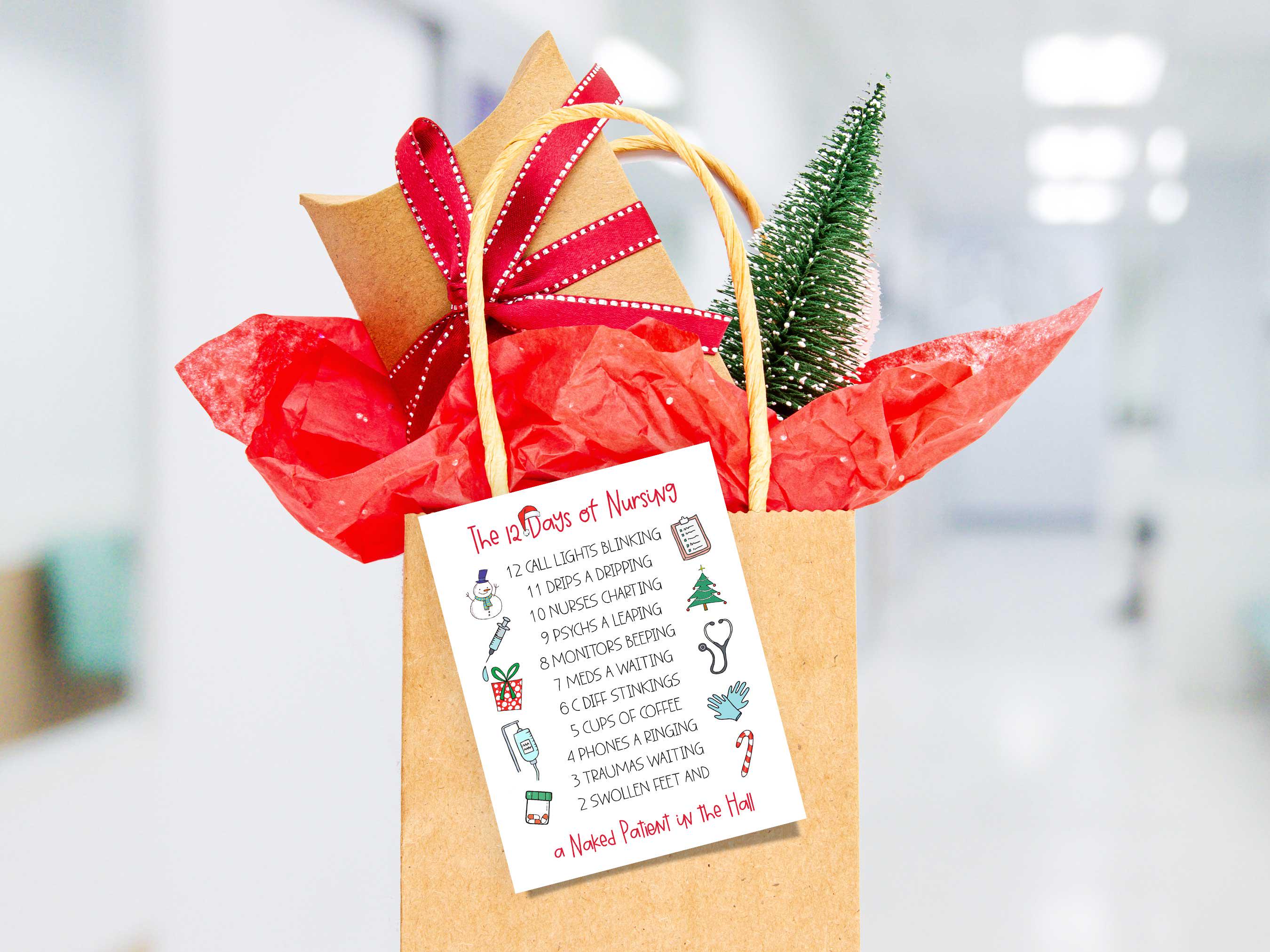 Nurse Christmas Card - Funny Nurse Christmas Card - Healthcare ...