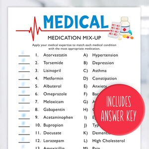 Medication Match Game | Medication Game | Pharmacy Student Game ...