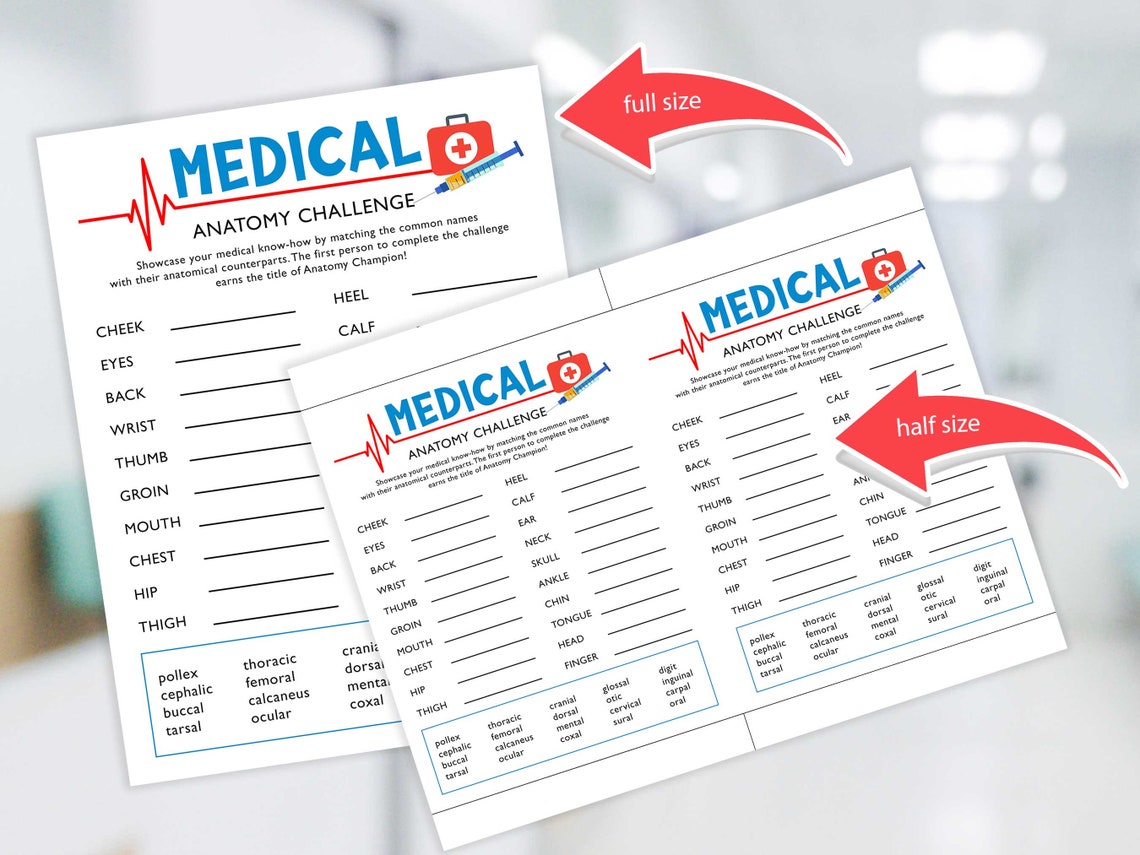 Anatomy Challenge | Medical Game | Nurse Game | Healthcare Game ...