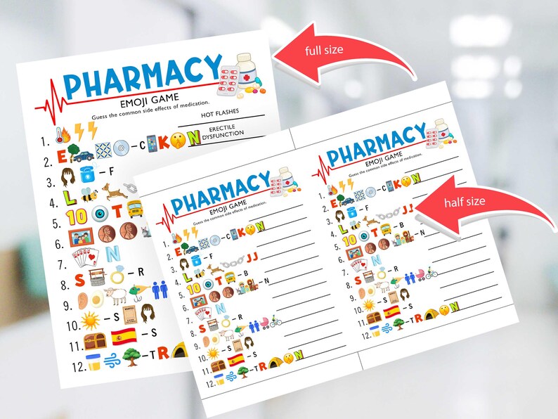 Pharmacy Game | Pharmacy Emoji Game | Healthcare Game | Medical Emoji ...