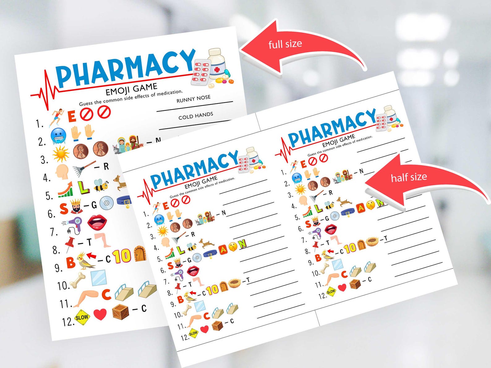Pharmacy Game | Pharmacy Emoji Game | Healthcare Game | Medical Emoji ...