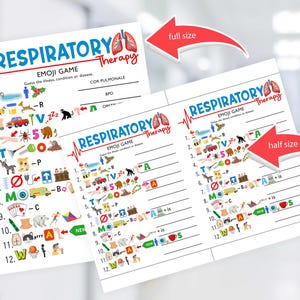 Respiratory Therapy Emoji Game - Disease Emoji Game - Respiratory ...