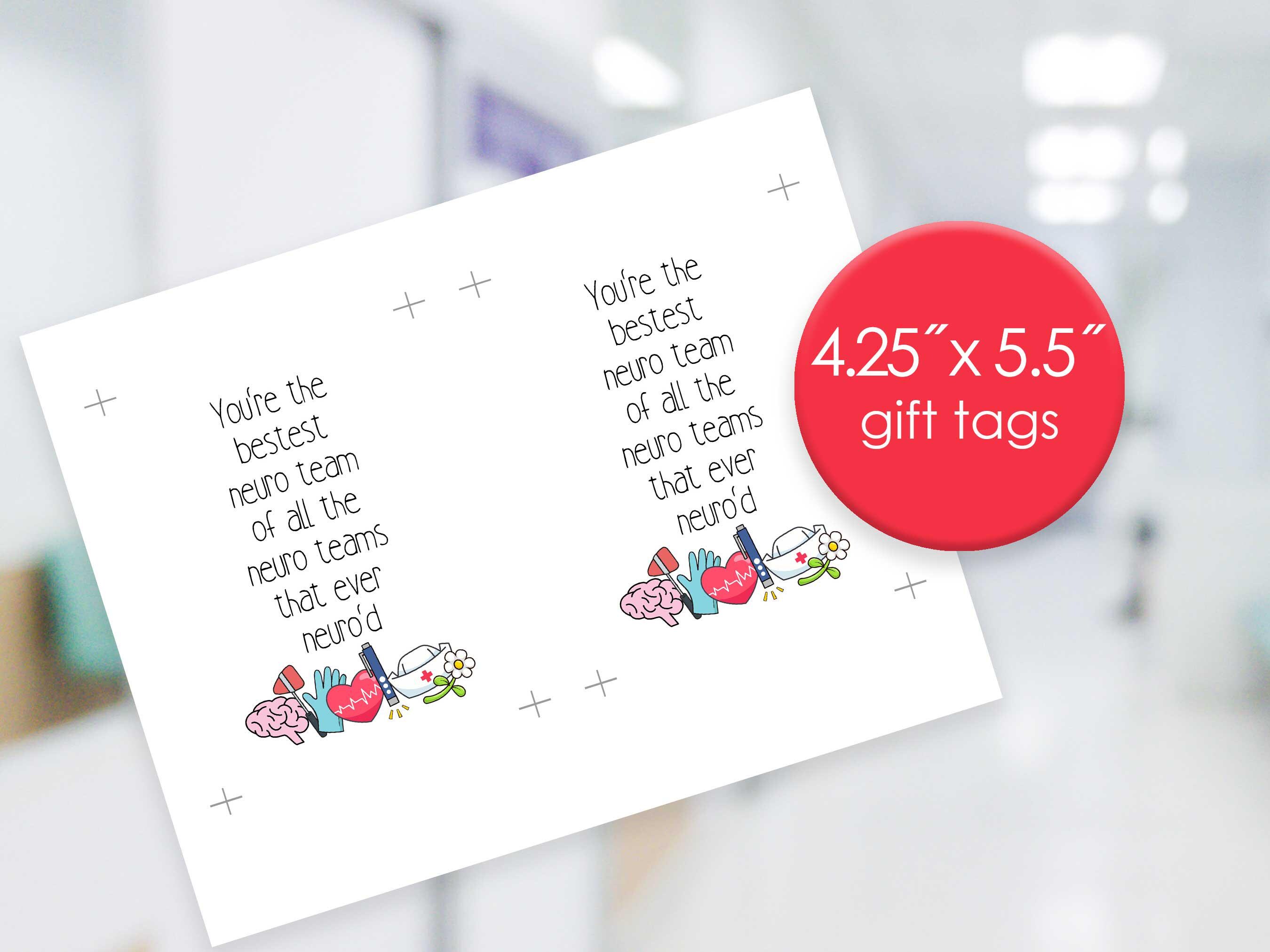 Neuro Team Card - Neuro Nurse Card - Neuro Tech Card - Neuro ...