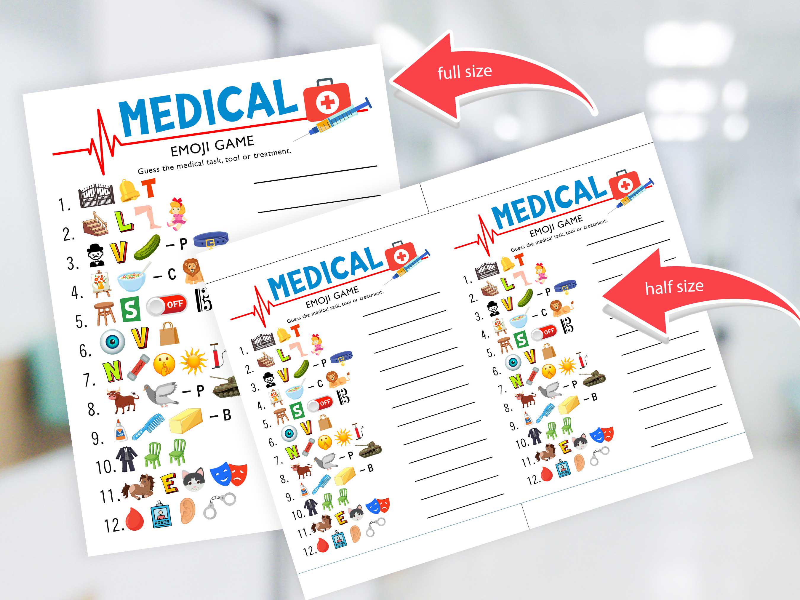 Medical Emoji Game | Disease Emoji Game | Healthcare Emoji Game ...