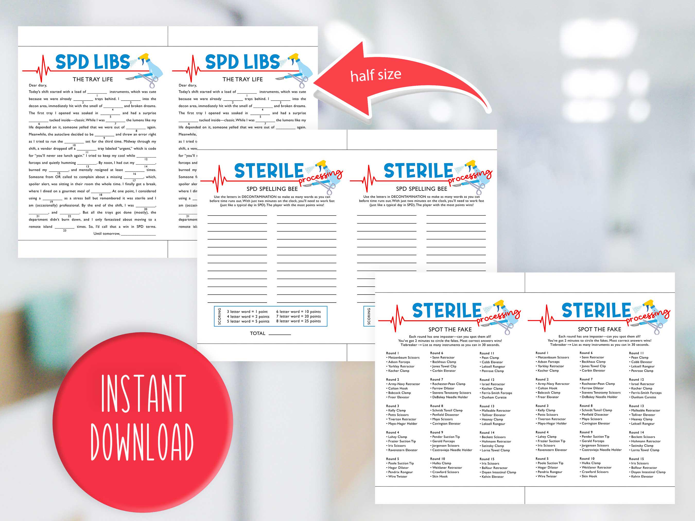 SPD Game Bundle | SPD Game | Sterile Processor Game | Sterile ...