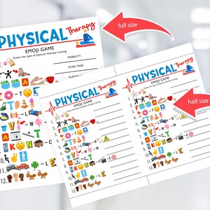 Physical Therapy Emoji Game | Physical Therapist Game | Physical ...