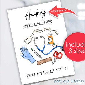 Nurses Week Card - Nurse Appreciation Card - Nurse Thank You Card ...