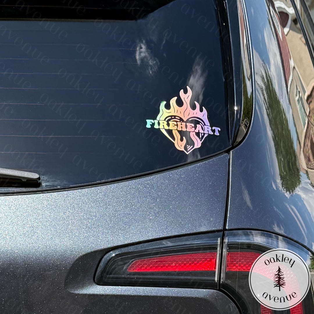Throne of Glass Car Decal Licensed Sarah J. Maas Merch Fireheart ...