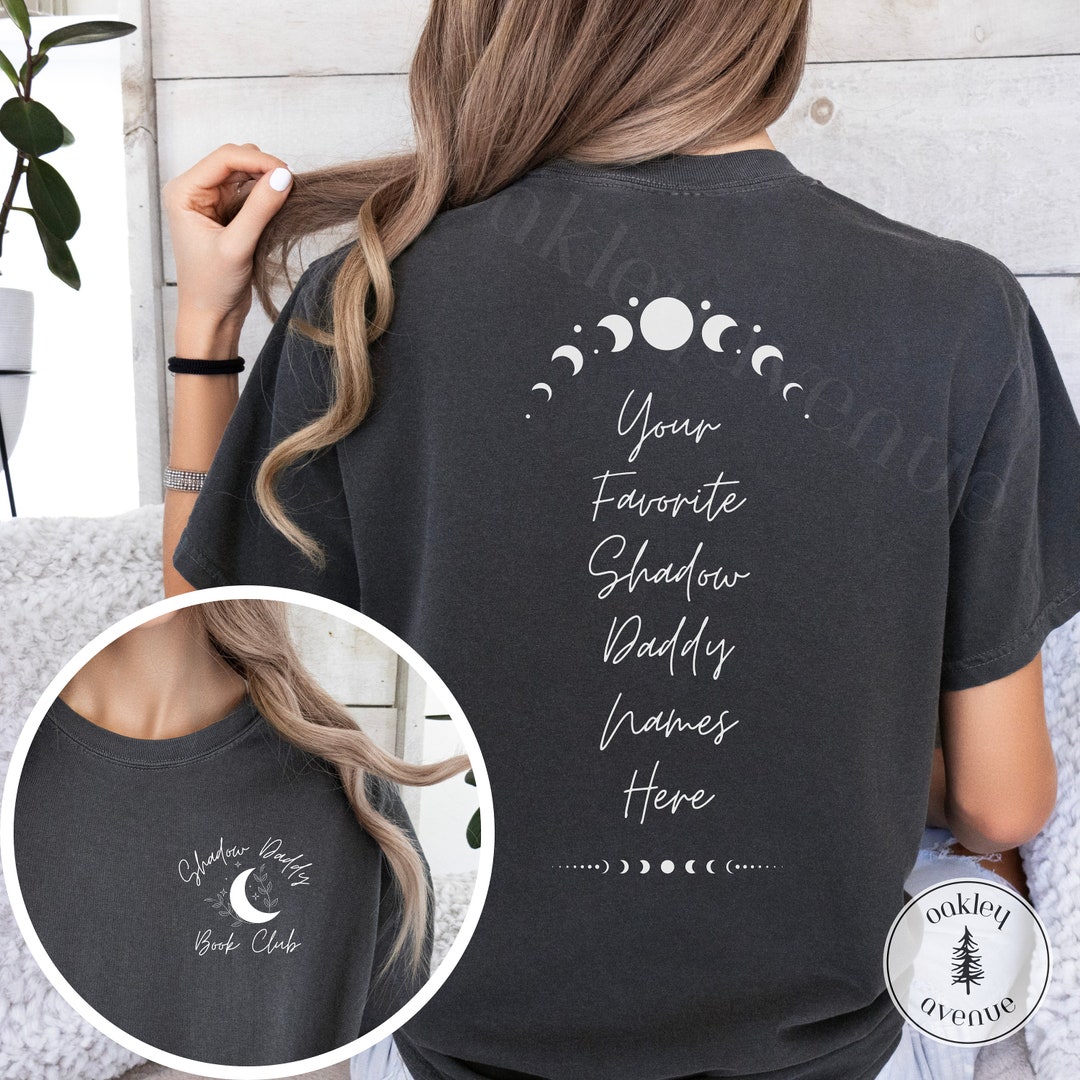 Shadow Daddy Book Club Personalized Comfort Colors Tee Romantasy Reader ...