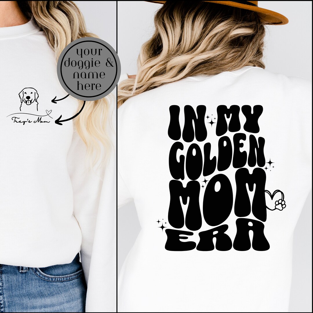 Personalized Dog Mom Sweater, Dog Owner Gift, Dog Mom Era Svg ...