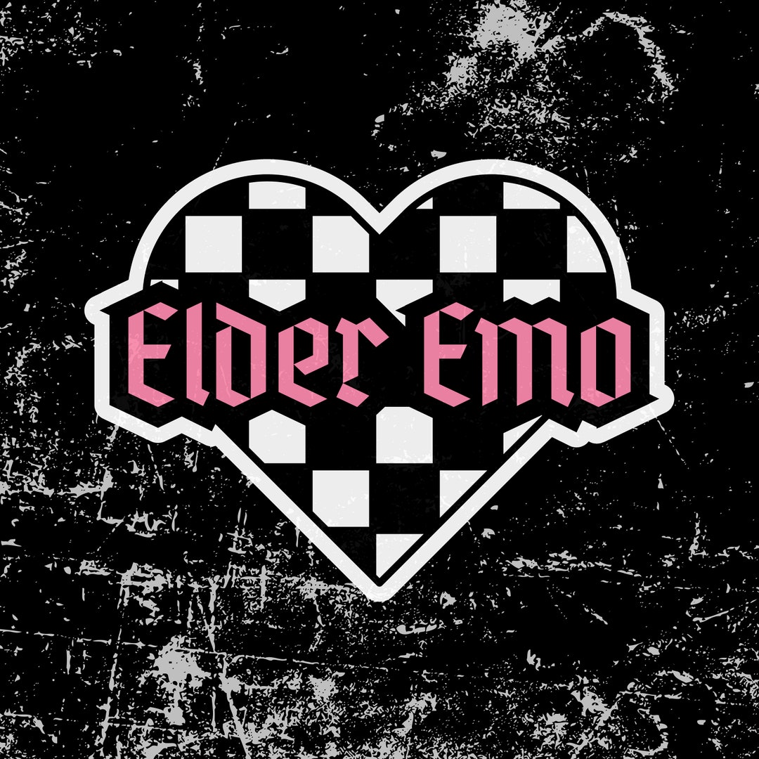 Elder Emo Heart Sticker Emo 2000's Emo Sticker Punk Rock Emo Gifts ...