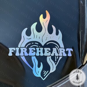 Throne of Glass Car Decal Licensed Sarah J. Maas Merch Fireheart ...