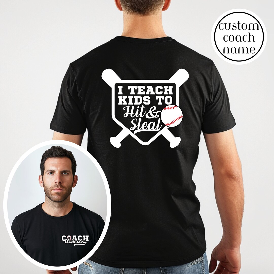Personalized Baseball Coach Shirt, Coaches Gift Baseball, Baseball ...