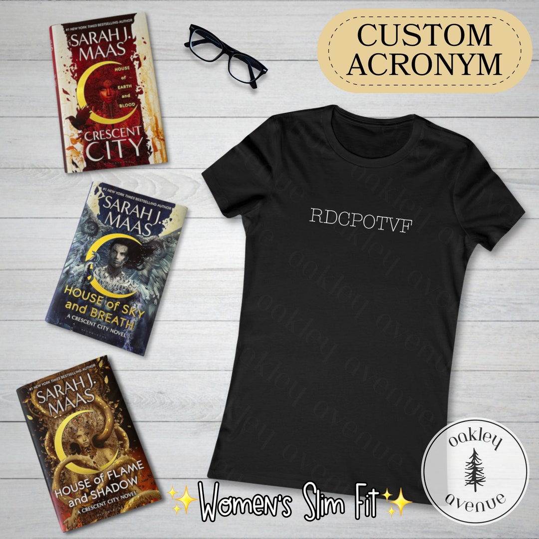 Custom Acronym T-shirt Personalized With Bookish Acronym Women's ...