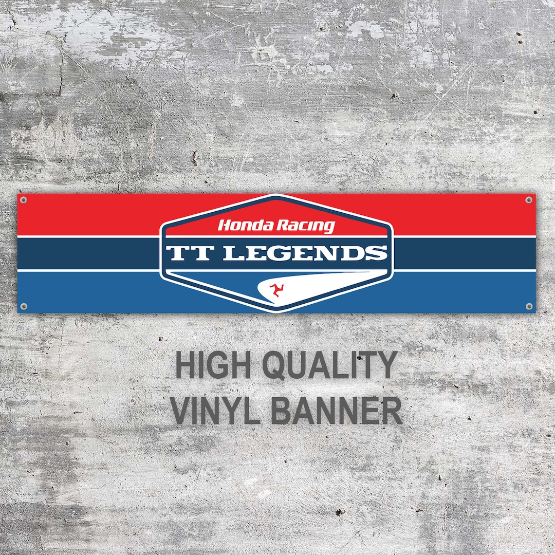 Honda TT Vinyl Banner Garage Decoration Motorsport Automotive - Etsy