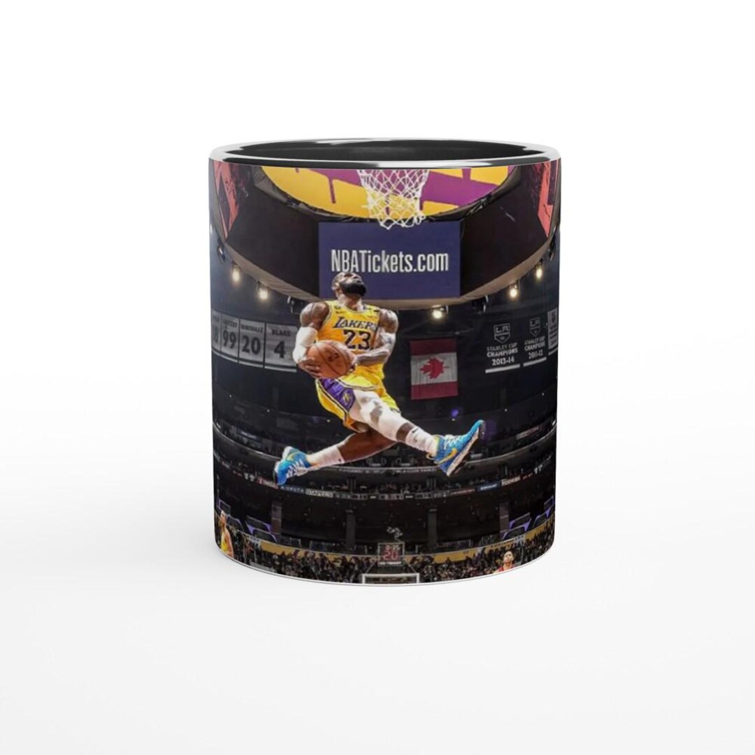 Lebron James Dunk Mug Tribute to Kobe Bryant Fan Ceramic Cup for Sports ...