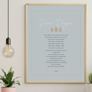 Peace Prayer of Saint Francis, Peace Prayer Printable, Christian Home ...
