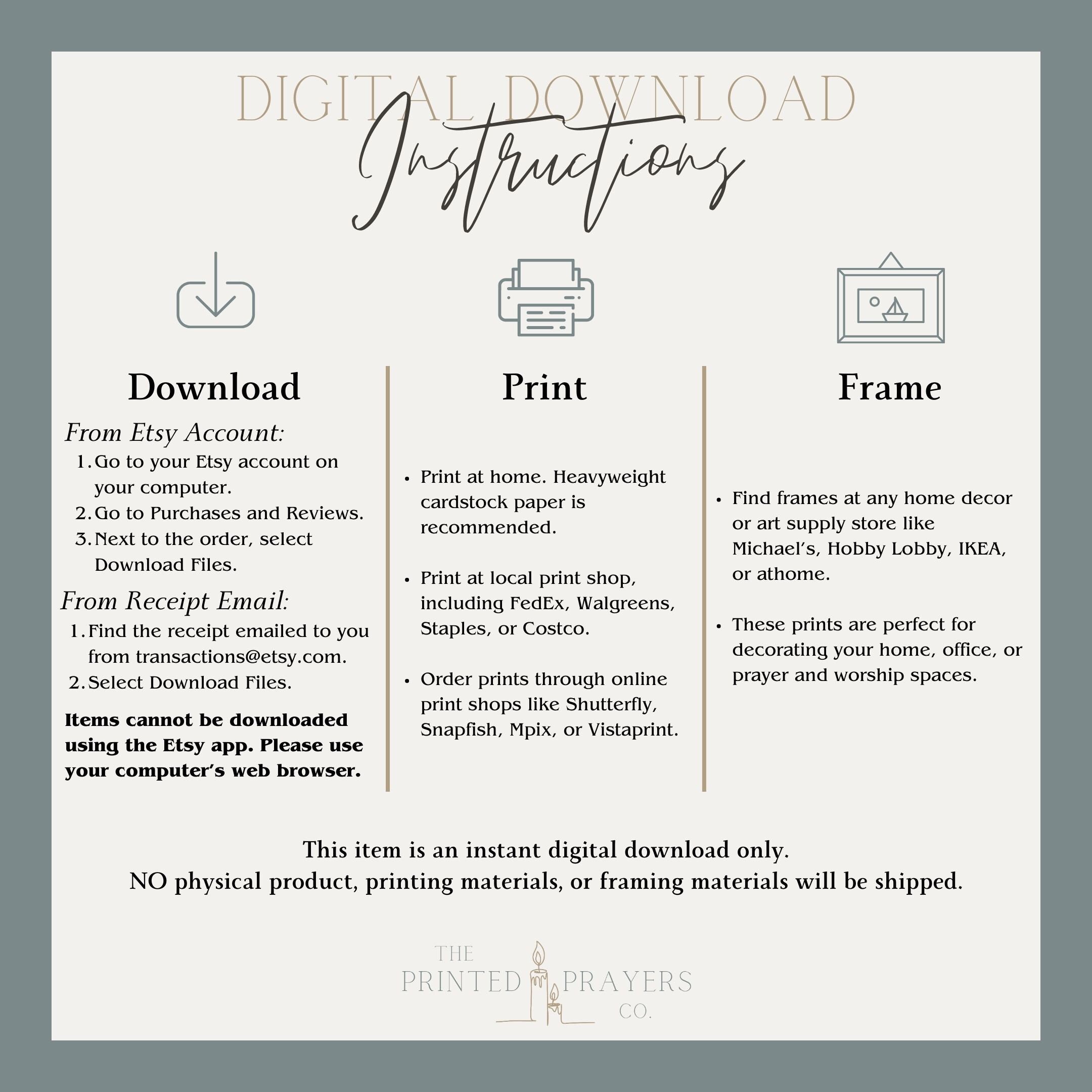 Lords Prayer Wall Art, Our Father Printable, Bible Verse Digital Print ...