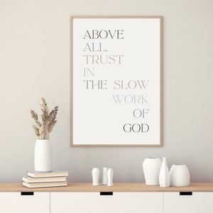 Faith Printable Wall Art, Modern Christian Poster, Prayer of Patient ...