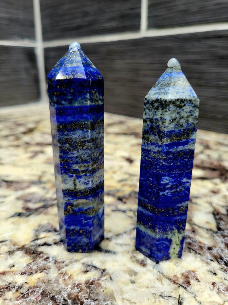 RICH BLUE Lapis Lazuli Tower!! - Etsy