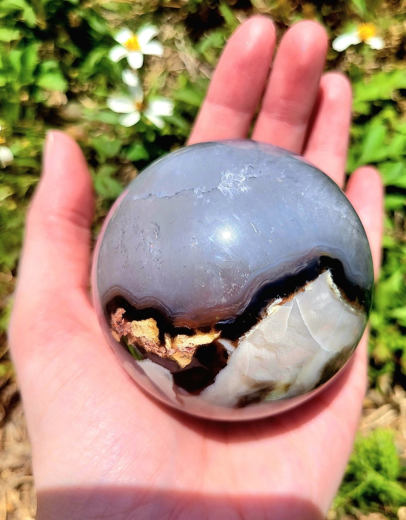 RARE VOLCANIC AGATE Crystal Spheres - Etsy