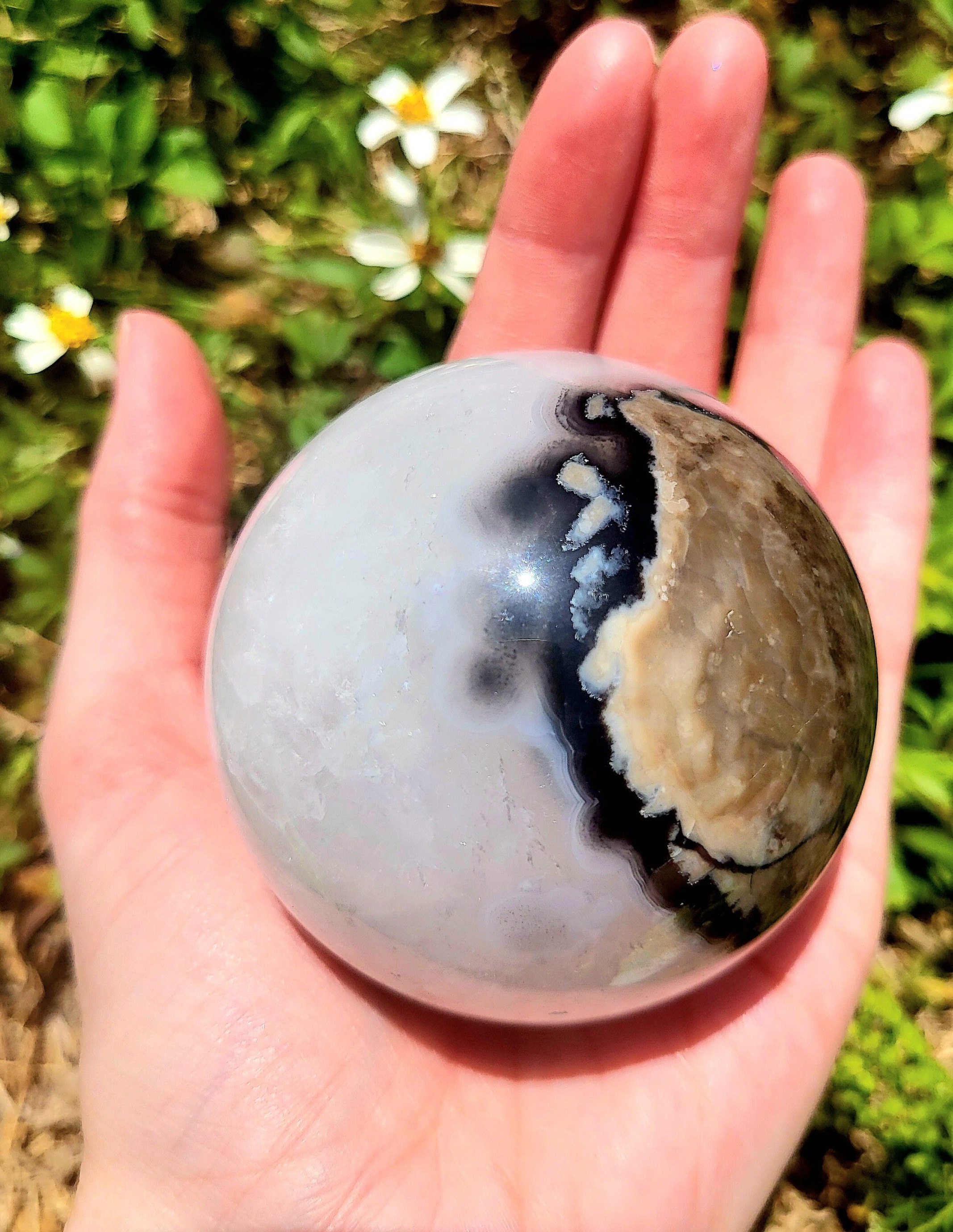 RARE VOLCANIC AGATE Crystal Spheres - Etsy