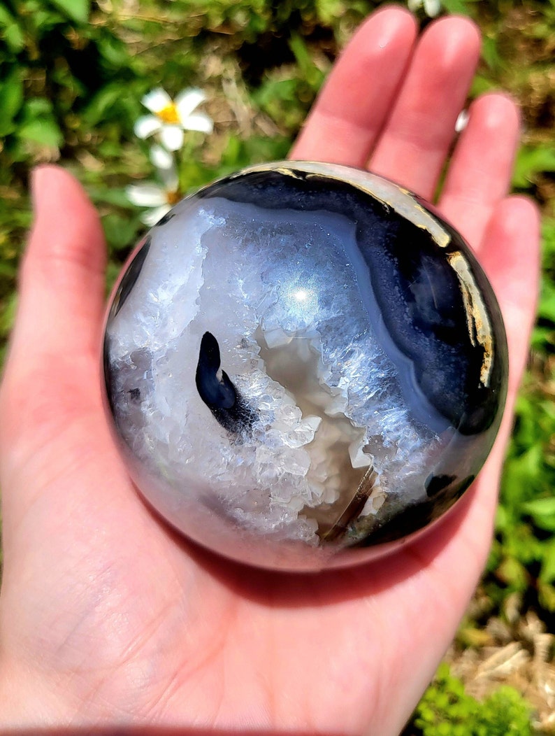 RARE VOLCANIC AGATE Crystal Spheres - Etsy