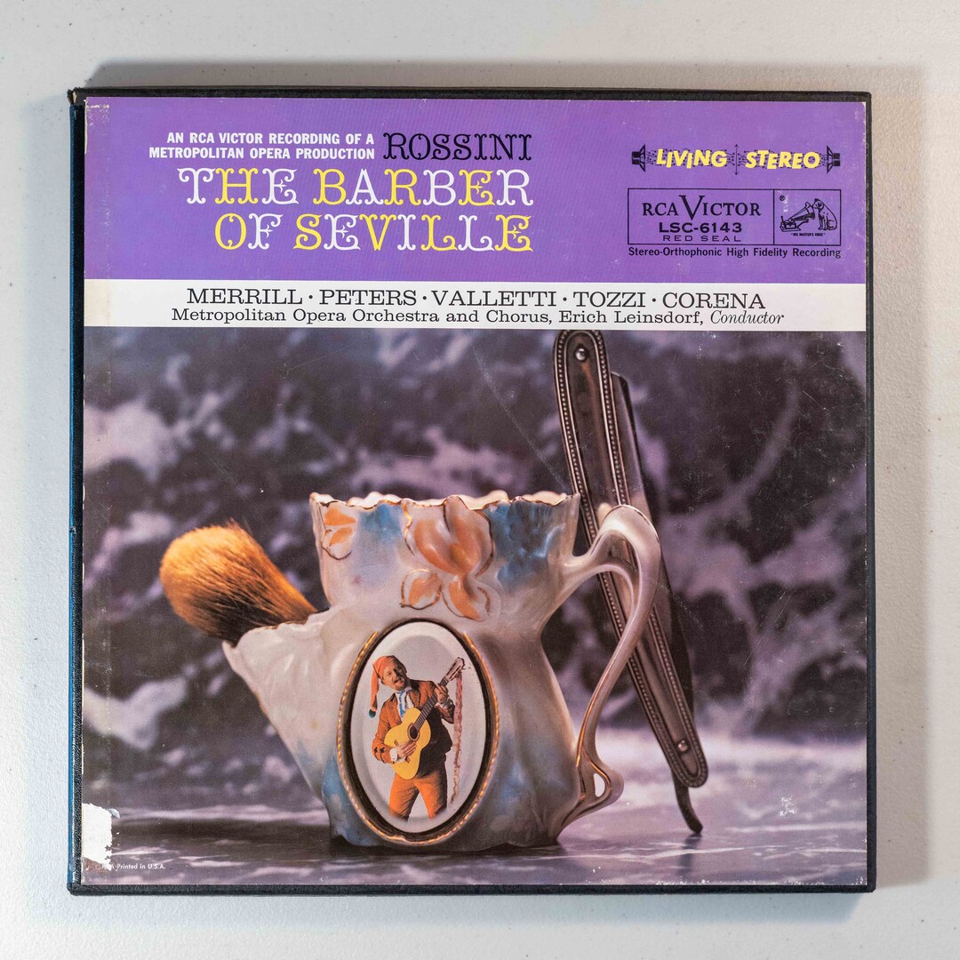 Vintage the Barber of Seville Comic Opera in 3 Acts 4LP Vinyl - Etsy